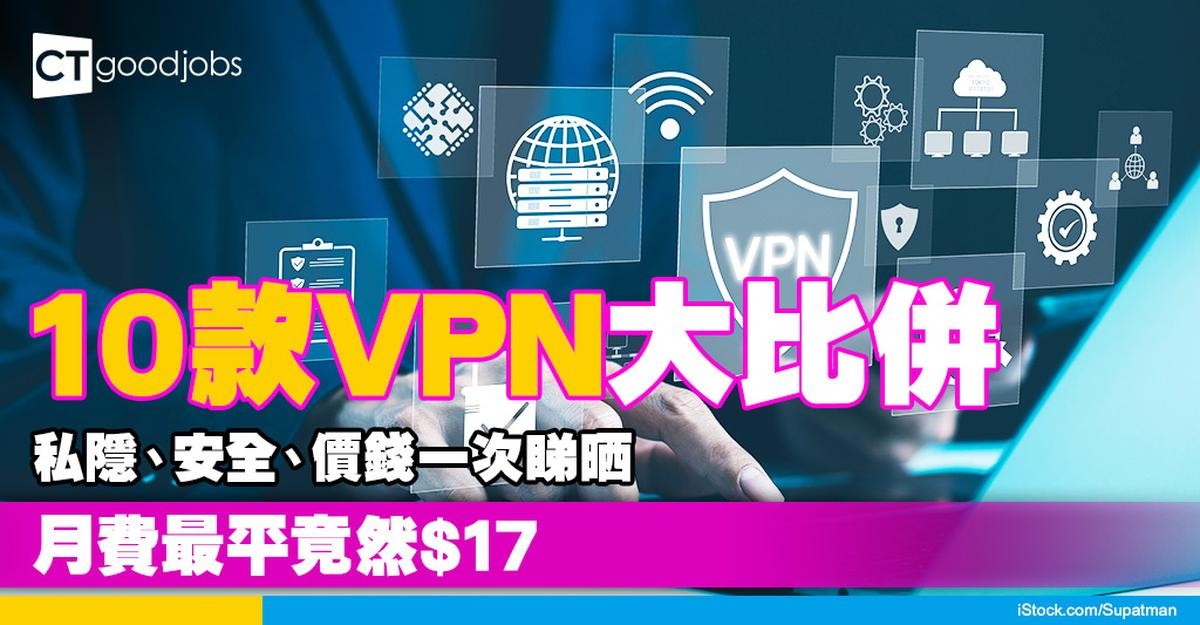 【VPN比較】 10款VPN私隱度、安全度及價錢全面比較 月費最平僅$17！