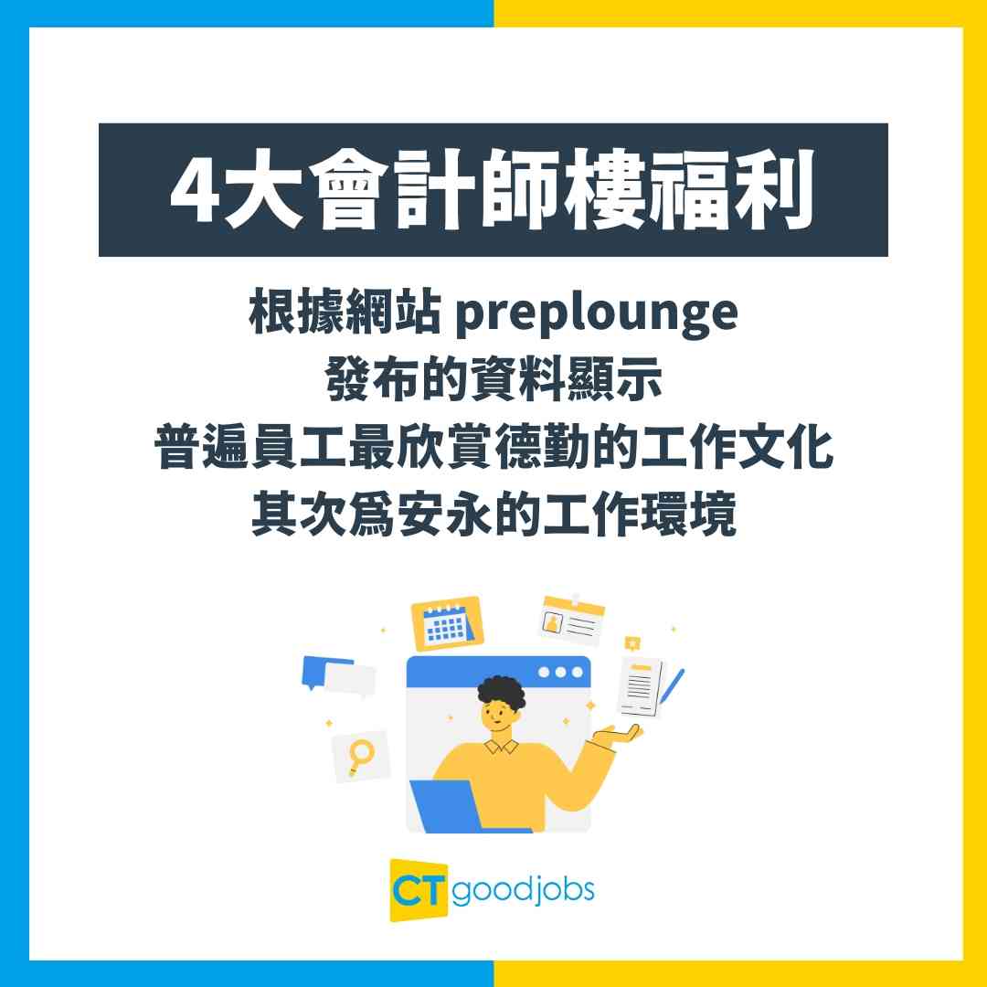 【Big4排名│會計師人工】入Big4前必睇！比較Big4人工福利 員工投票德勤工作文化最好