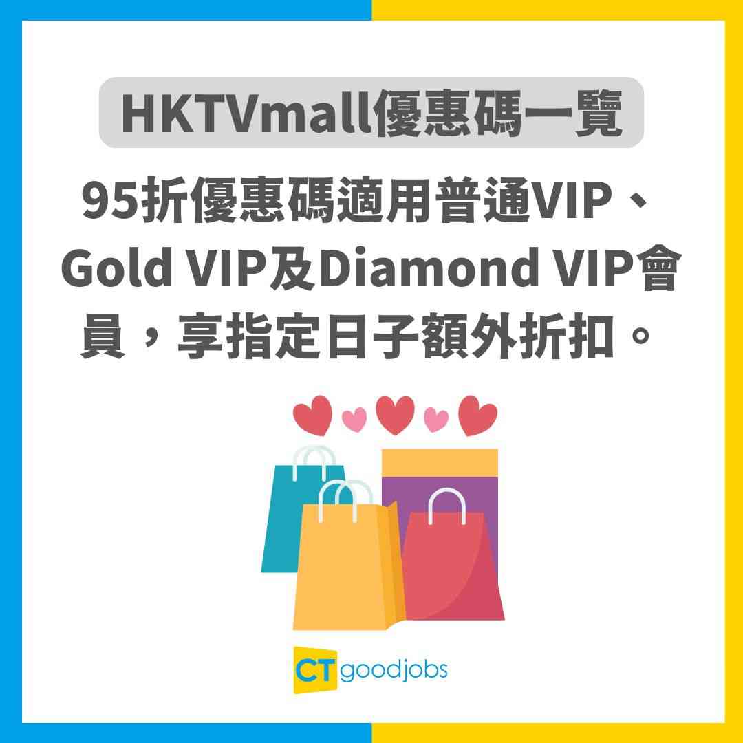 【8月HKTVmall優惠碼】狂送$800 Mall Dollars！週三至五95折＋大專生專享$30折扣碼！