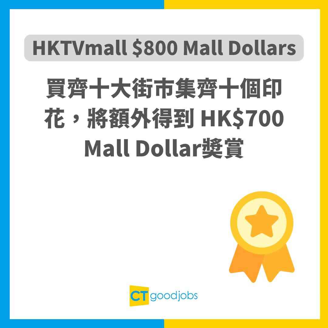 【8月HKTVmall優惠碼】狂送$800 Mall Dollars！週三至五95折＋大專生專享$30折扣碼！