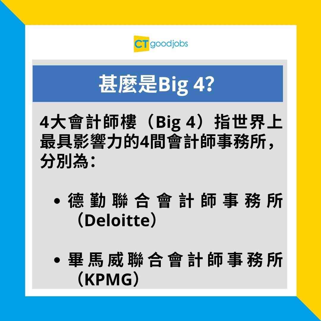 【Big4排名│會計師人工】入Big4前必睇！比較Big4人工福利 員工投票德勤工作文化最好